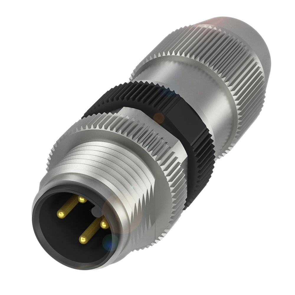 Conector Macho M12 - Reto - 4 Polos - BCC02H9 | BALLUFF