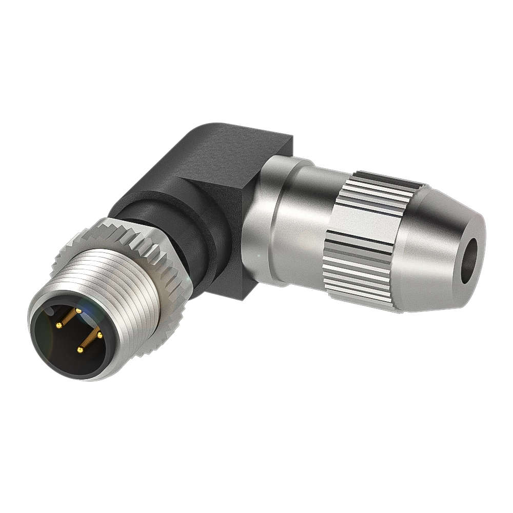 Conector Macho M12 - Angular - 4 Polos - BCC02H7 | BALLUFF